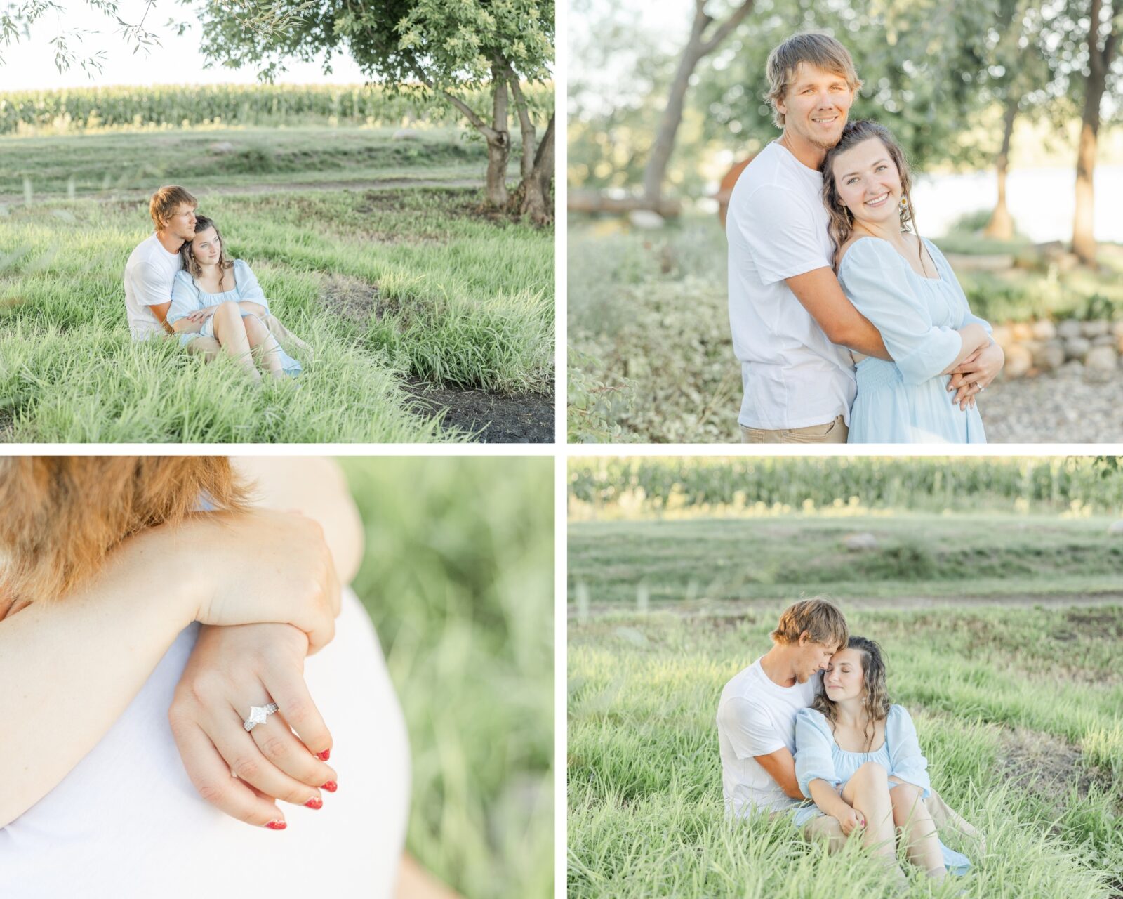 Kayla and Steven's Summer Engagement // Clear Lake, South Dakota