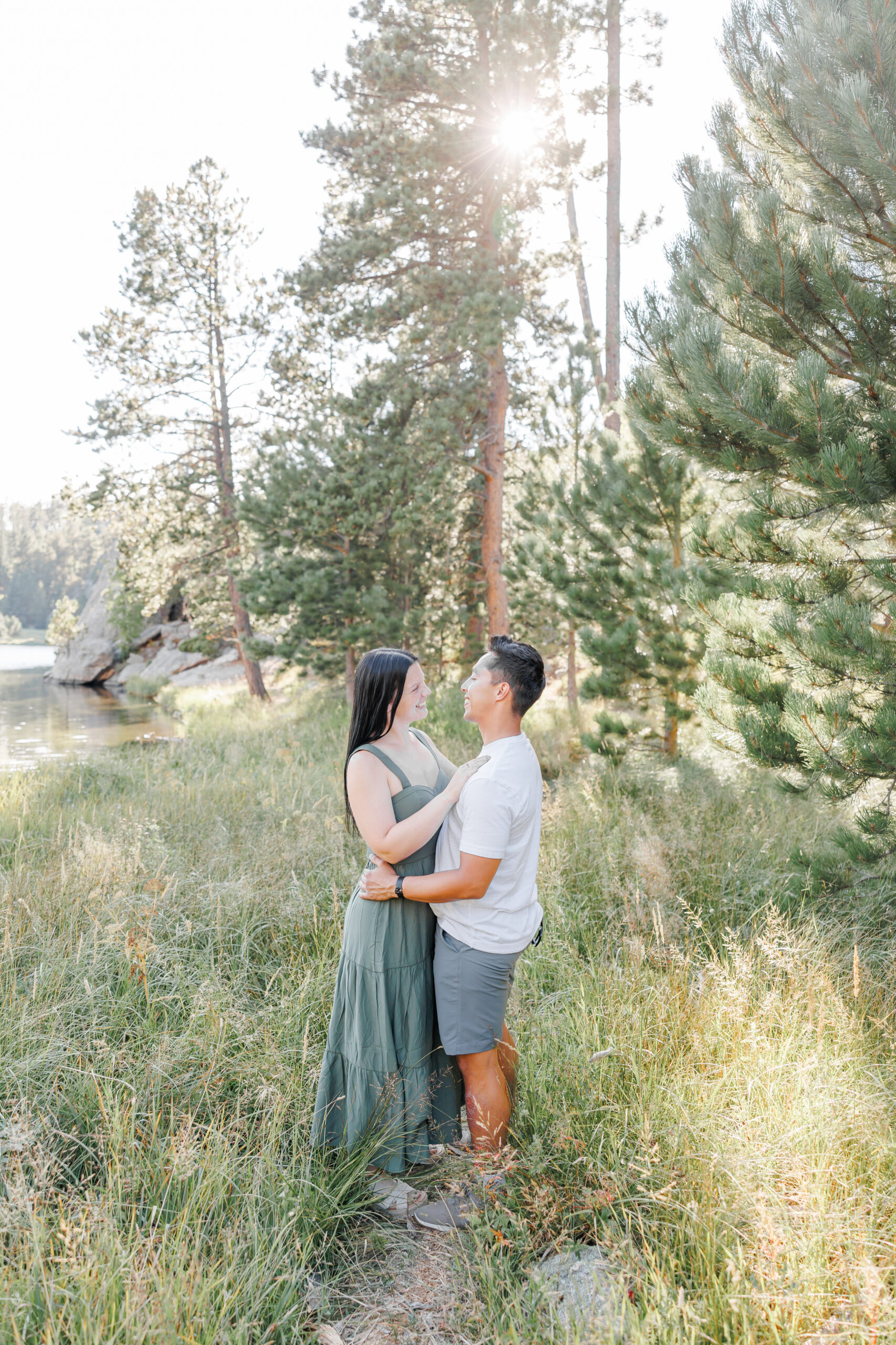 Sylvan Lake Engagement in Custer, SD | Kelsey + Asau - Moments by ...