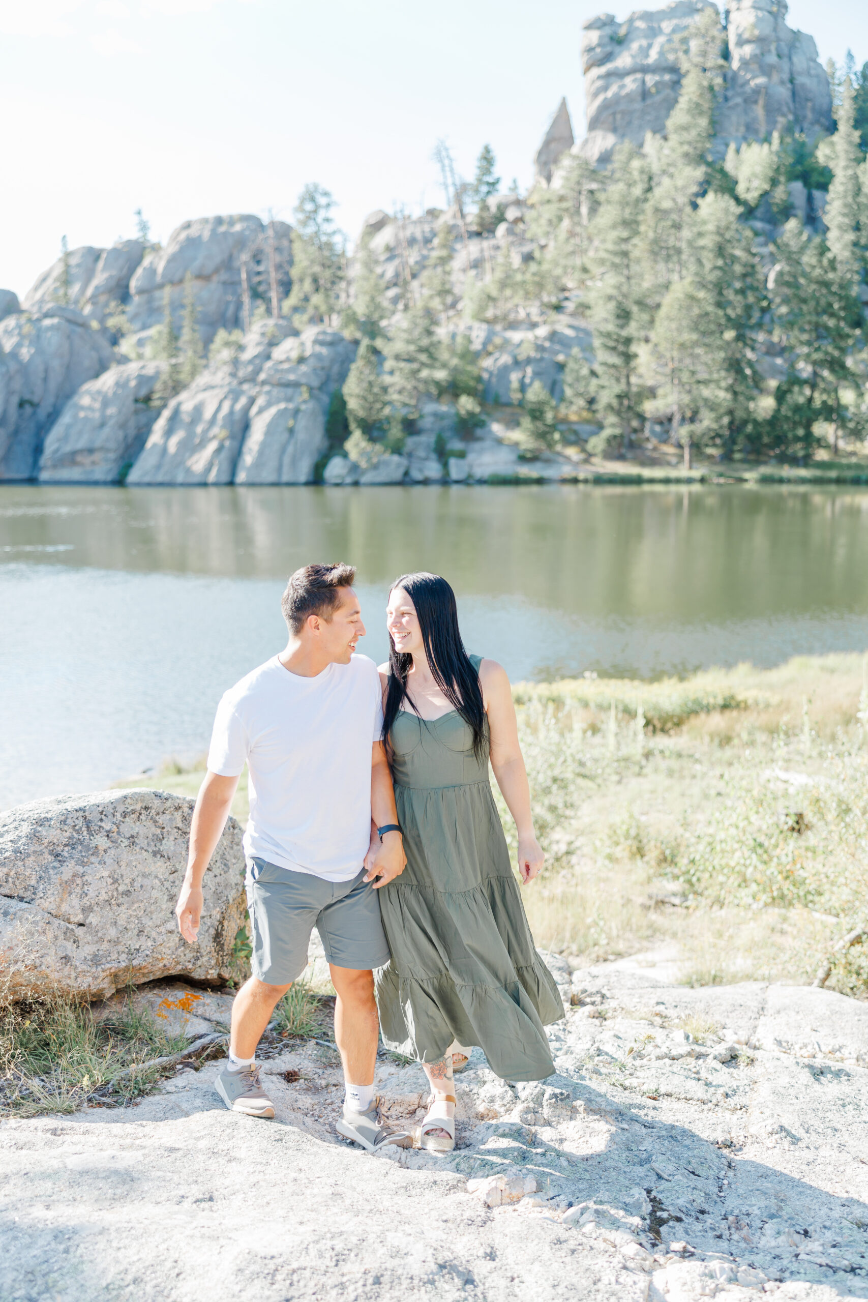 Sylvan Lake Engagement in Custer, SD | Kelsey + Asau - Moments by ...
